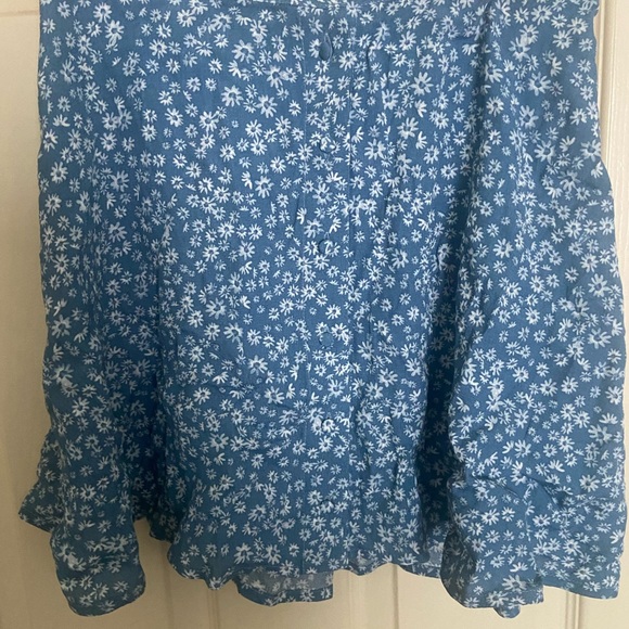 Cotton On | Skirts | Blue Flower Skirt | Poshmark